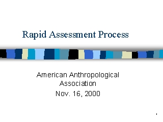 Rapid Assessment Process